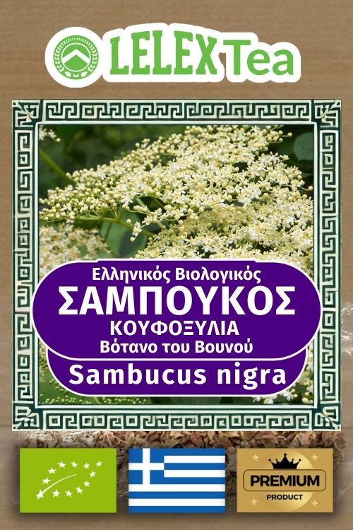 Σαμπούκος Κουφοξυλιά – Premium | Βιολογικό Ελληνικό Βότανο Τσάι – Lelex Tea